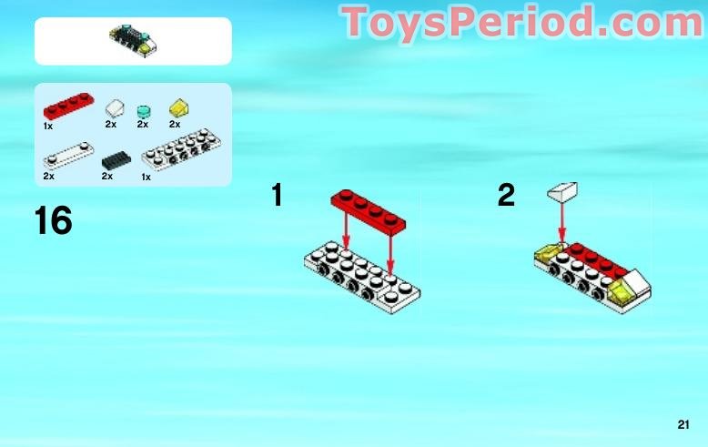 LEGO 60002 Fire Truck Instructions and Parts List