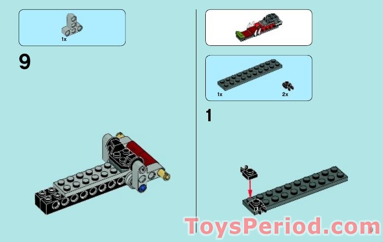 LEGO 70001 Crawley's Claw Ripper Instructions and Parts List