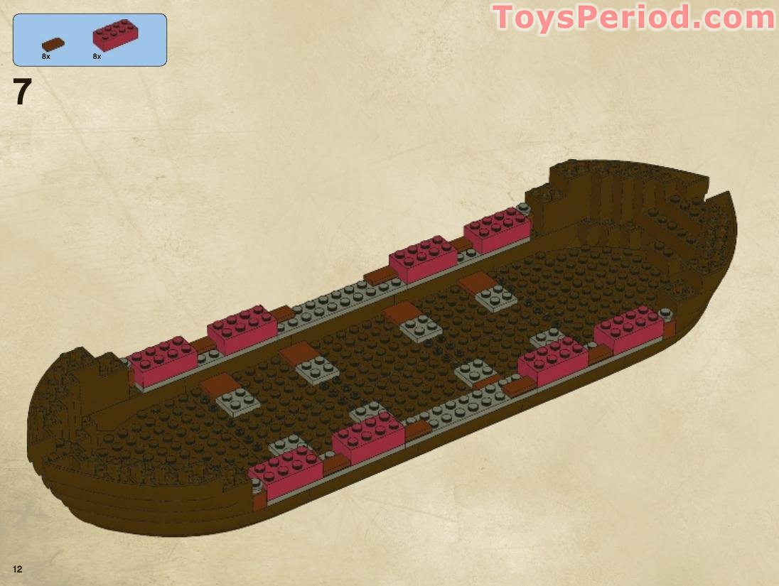 LEGO 4195 Queen Anne's Revenge Instructions and Parts List