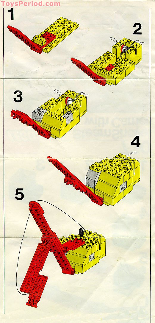 LEGO 730-1 Steam Shovel with Carrier Instructions and Parts List