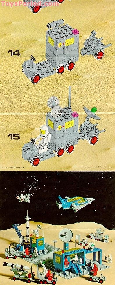 LEGO 452-1 Mobile Tracking Station Instructions and Parts List