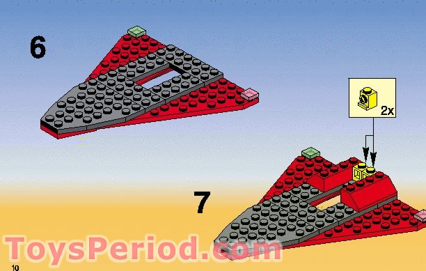 LEGO 2774 Airshow - Red Tiger Instructions and Parts List