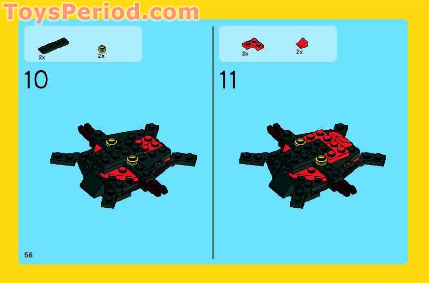 LEGO 4994 Fierce Creatures Instructions and Parts List