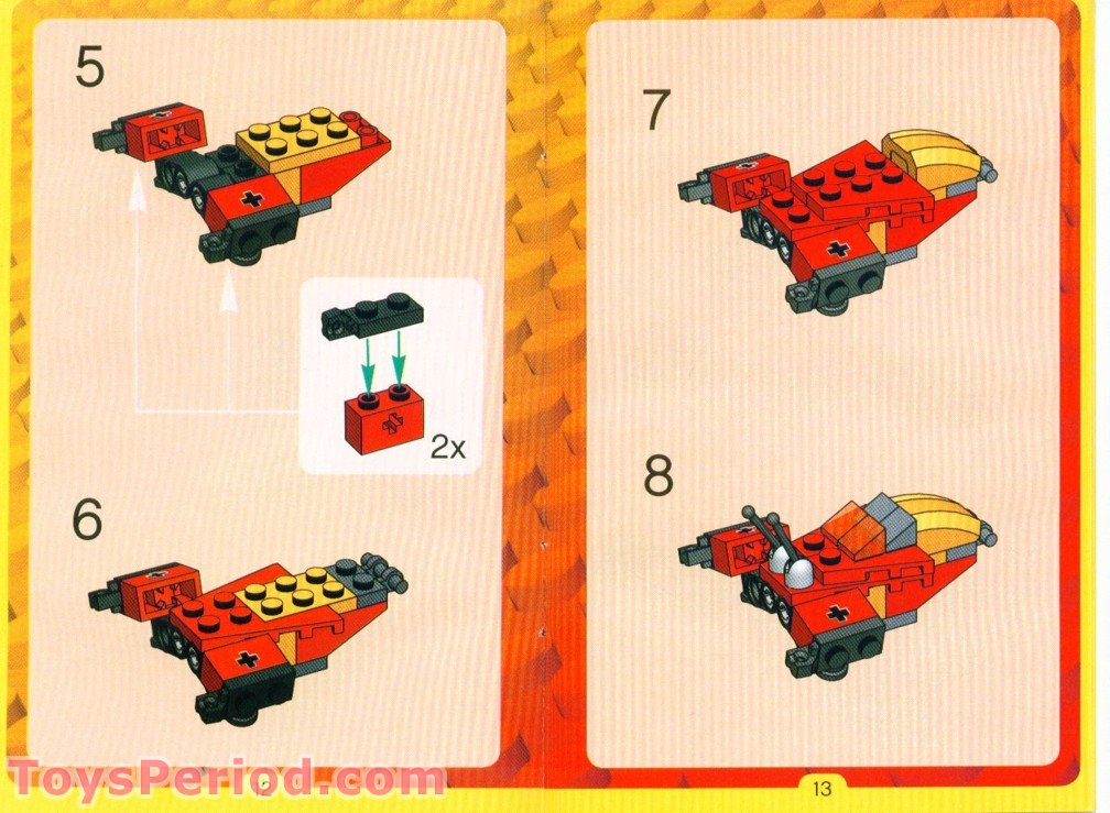 LEGO 4413 Arachno Pod Instructions and Parts List