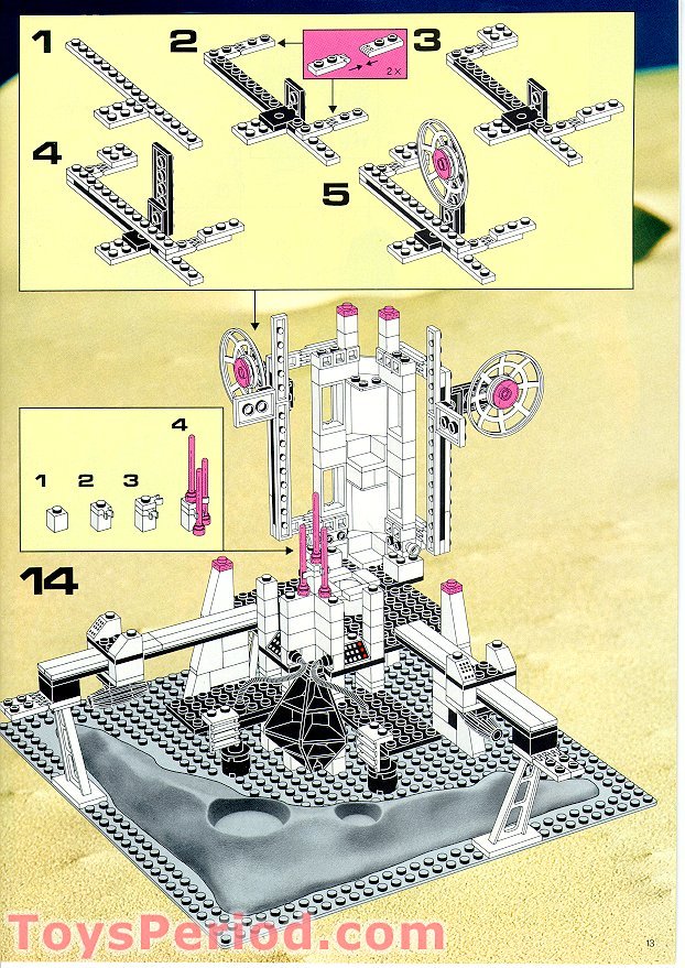 LEGO 6972 Polaris-I Space Lab Instructions and Parts List