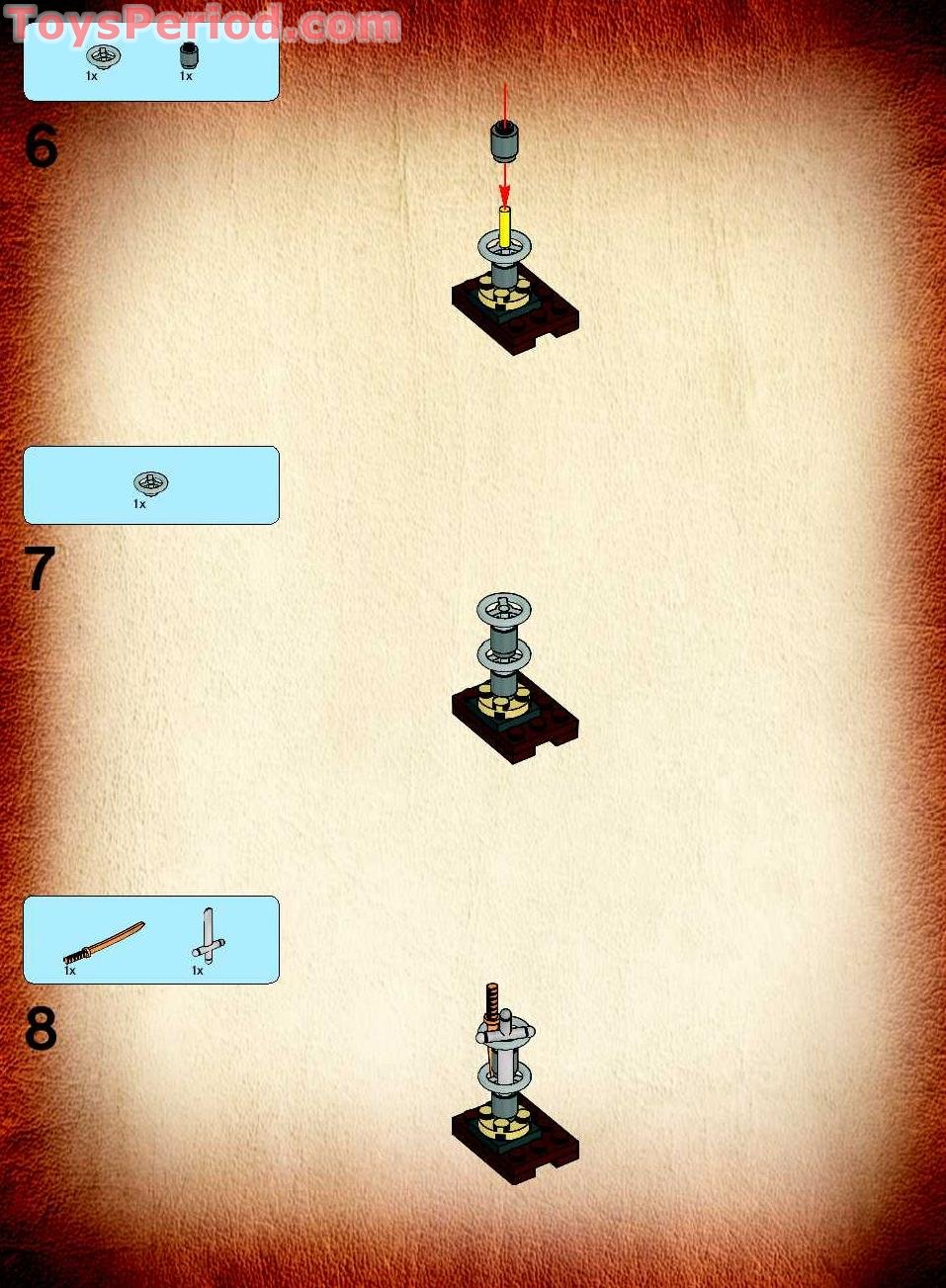 LEGO 7628 Peril in Peru Instructions and Parts List