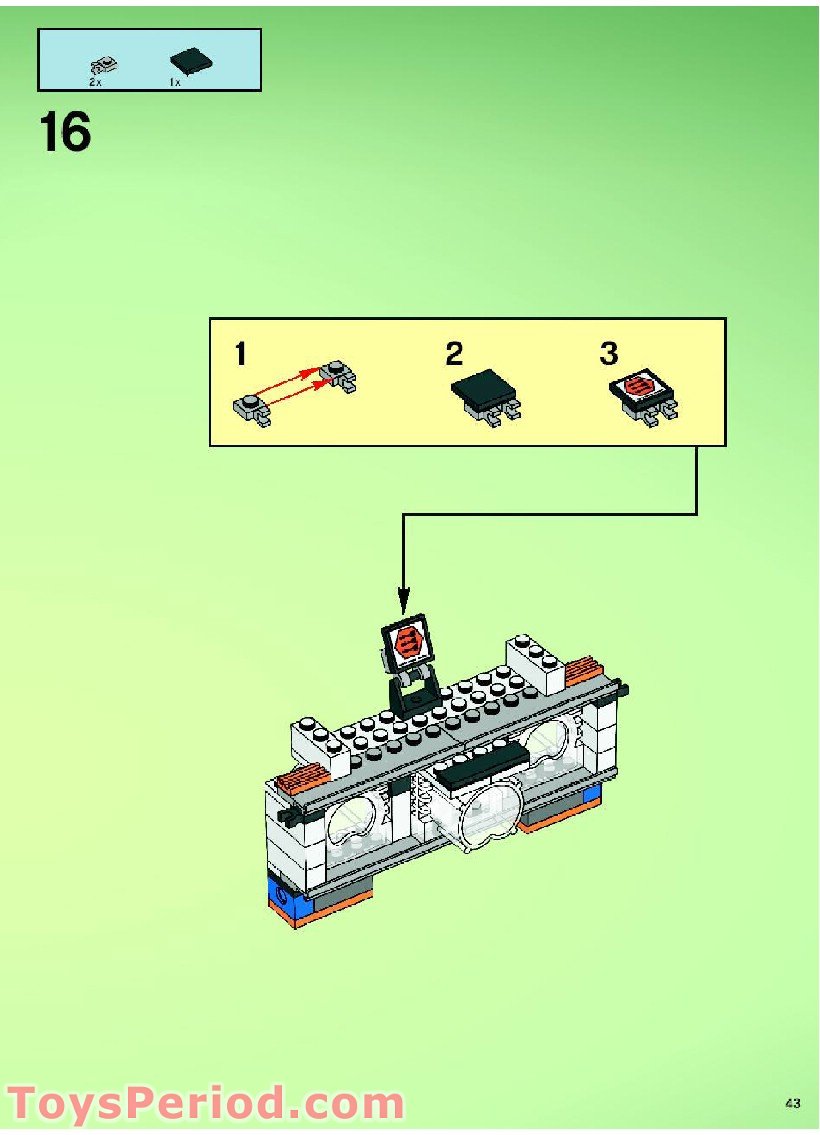 LEGO 7690 MB-01 Eagle Command Base Instructions and Parts List