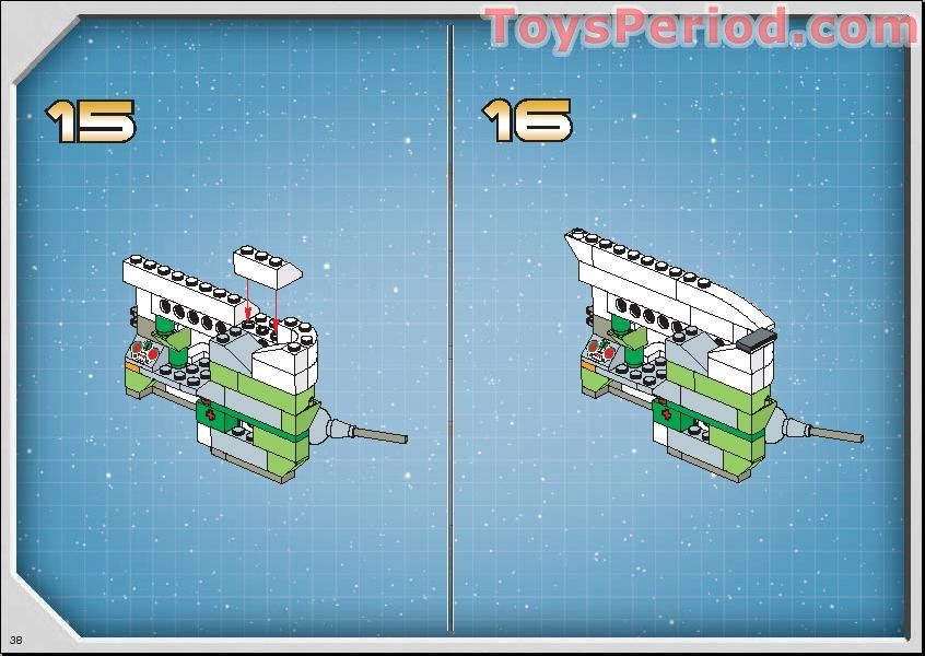 LEGO 7163 Republic Gunship Instructions and Parts List