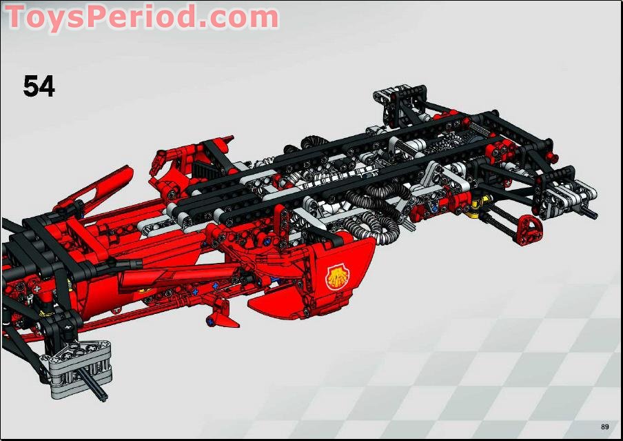 LEGO 8674 Ferrari F1 Racer 1:8 Instructions and Parts List