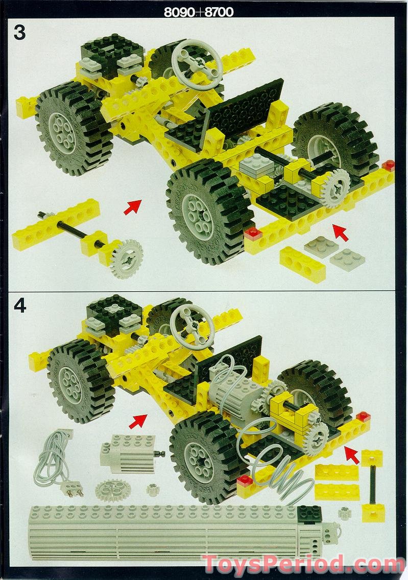 LEGO 8090 Technic Universal Set Instructions and Parts List