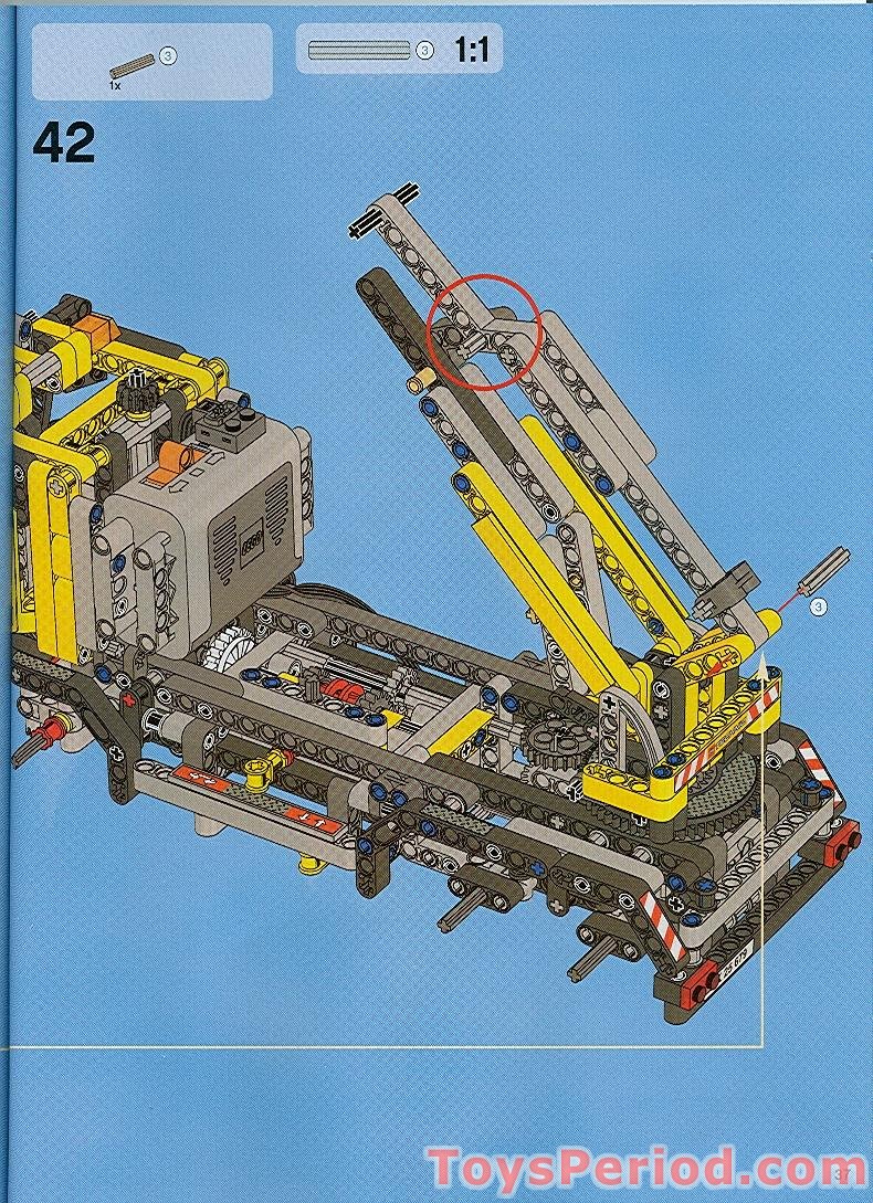 LEGO 8292 Cherry Picker Instructions and Parts List
