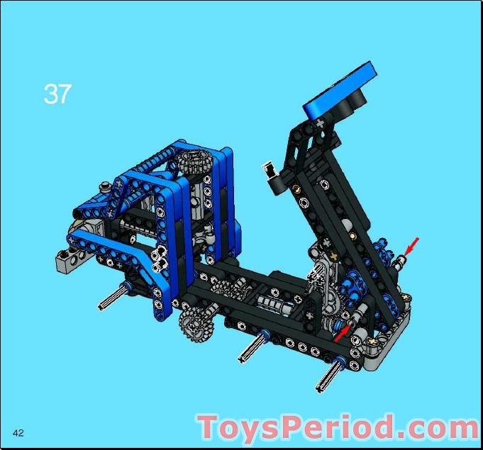 LEGO 8415 Dump Truck Instructions and Parts List