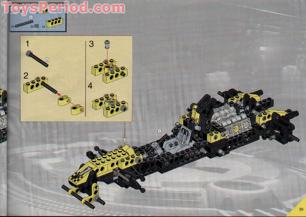 LEGO 8445 Indy Storm Instructions and Parts List