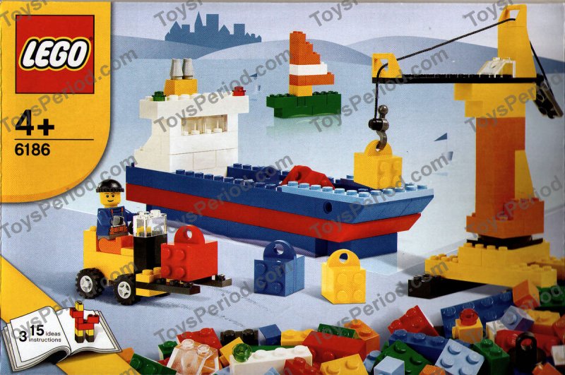 LEGO 6186 Build Your Own LEGO Harbor Instructions and Parts List