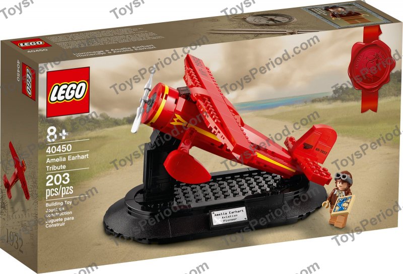 LEGO 40450 Amelia Earhart Tribute Set Parts List