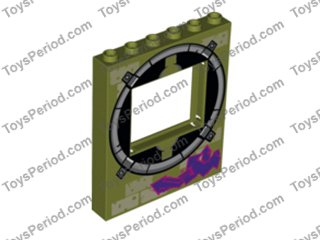 LEGO Sets with Part 15627pb004 Panel 1 x 6 x 6 with Window with Round ...