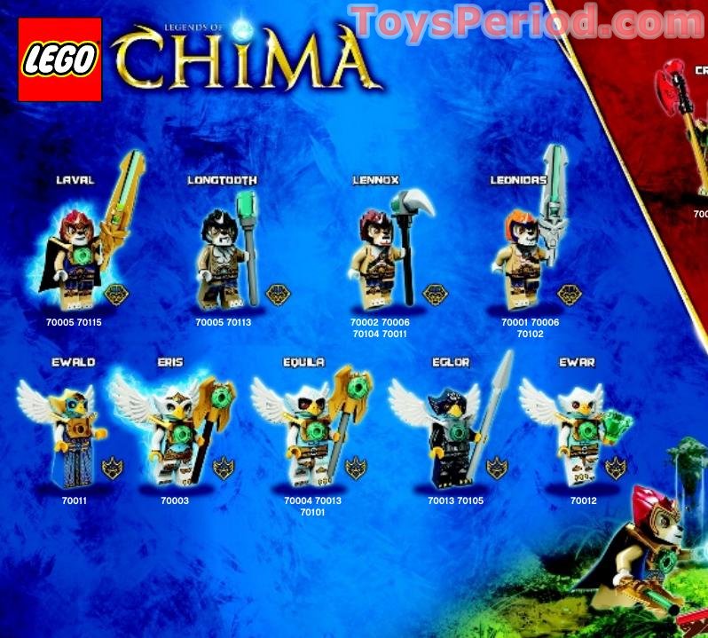 LEGO 70003 Eris' Eagle Interceptor Instructions and Parts List