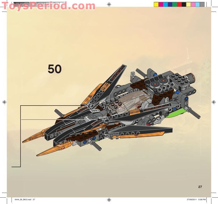 LEGO 9444 Cole's Tread Assault Instructions and Parts List