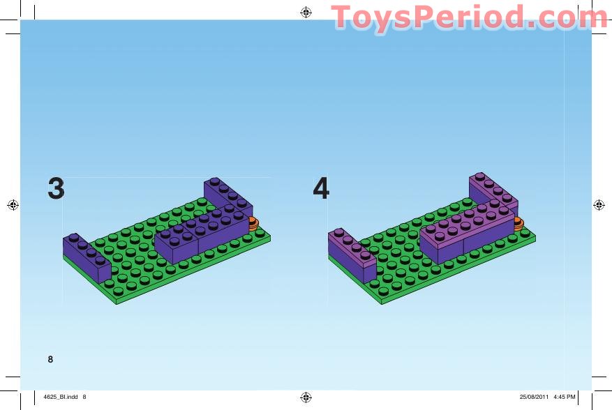 LEGO 4625 LEGO Pink Brick Box Instructions and Parts List