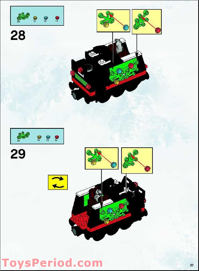LEGO 10173 Holiday Train Instructions and Parts List