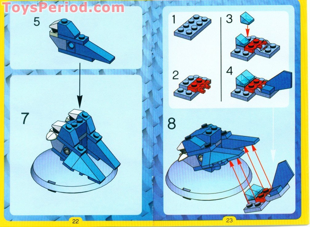 LEGO 4339 Aqua Pod Instructions and Parts List