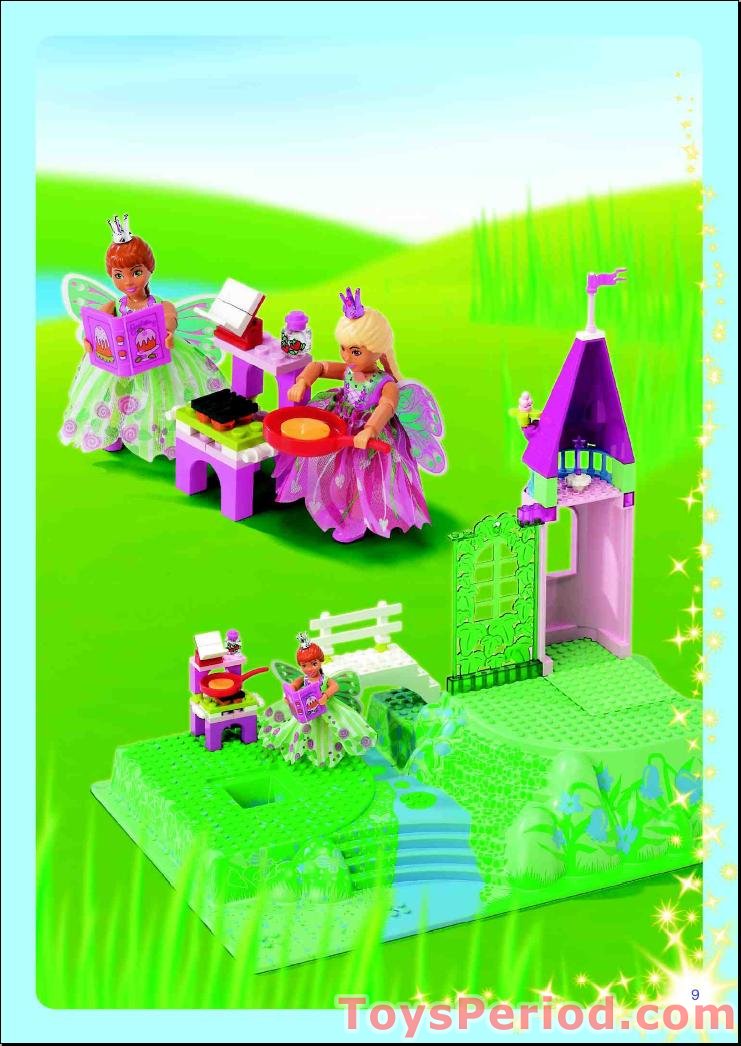 LEGO 5862-2 Flower Fairy Party, Purple-Silver Box Instructions and ...