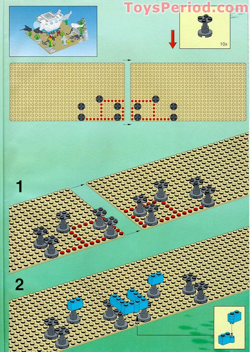 LEGO 6441 Deep Reef Refuge Instructions and Parts List