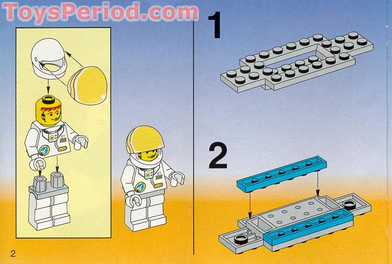 LEGO 6465 Space Port Jet Instructions and Parts List