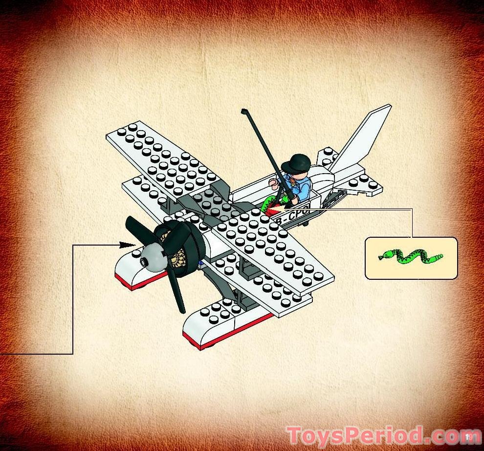 LEGO 7623 Temple Escape Instructions and Parts List