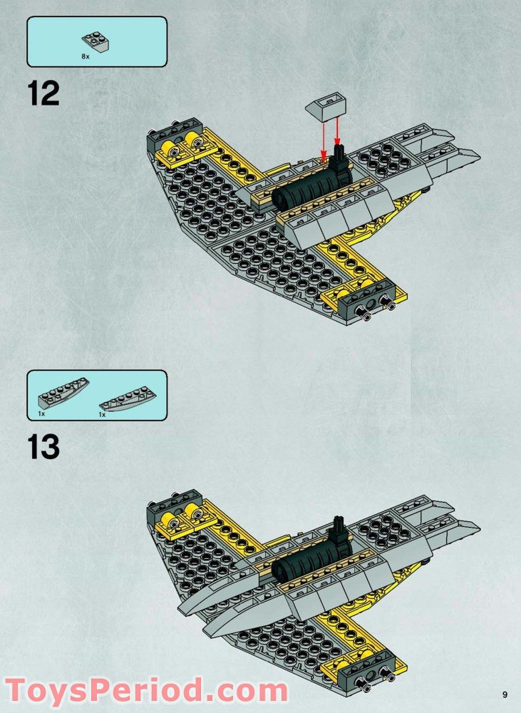 LEGO 7660 Naboo N-1 Starfighter and Vulture Droid Instructions and ...