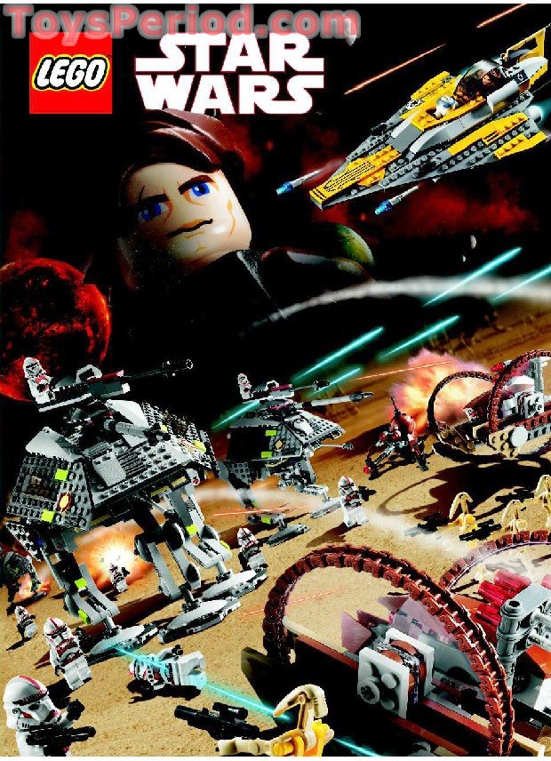 LEGO 7679 Republic Fighter Tank Instructions and Parts List