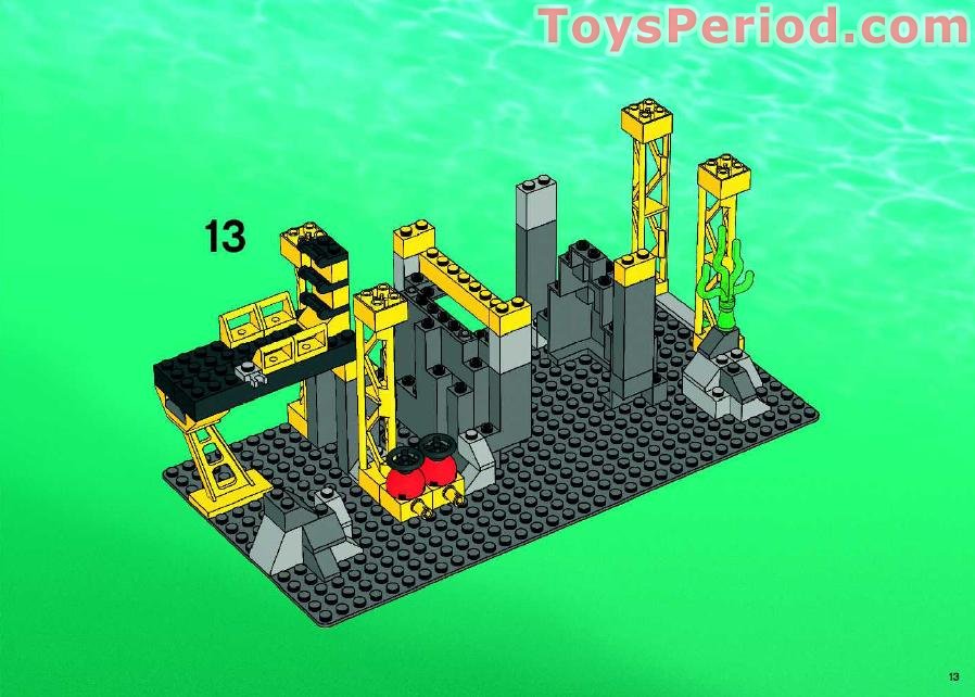 LEGO 7775 Aquabase Invasion Instructions and Parts List