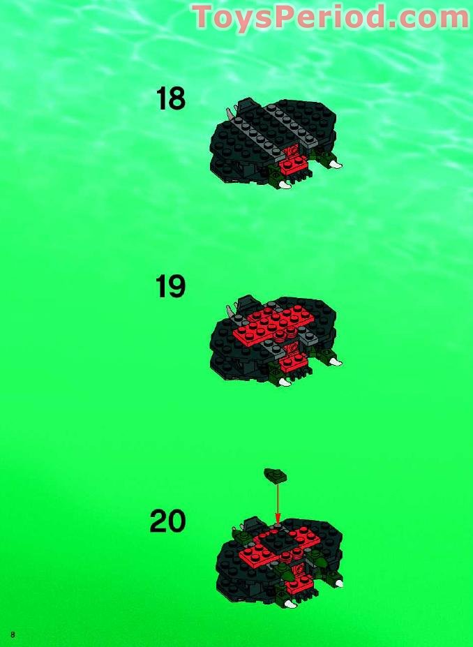 LEGO 7774 Crab Crusher Instructions and Parts List