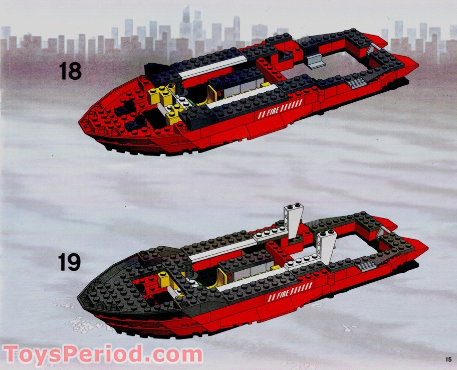 LEGO 7046 Fire Command Craft Set Parts Inventory and Instructions ...