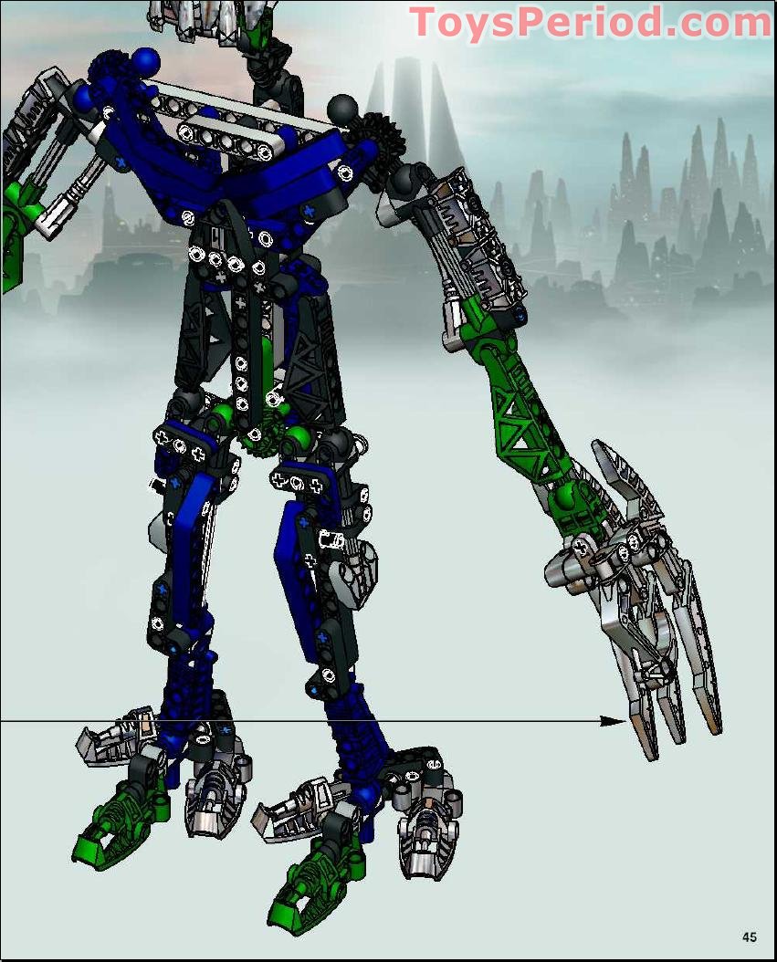 LEGO 8623 Krekka Instructions and Parts List