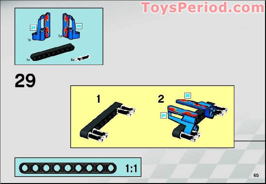 LEGO 8646 Speed Slammer Bike Instructions and Parts List