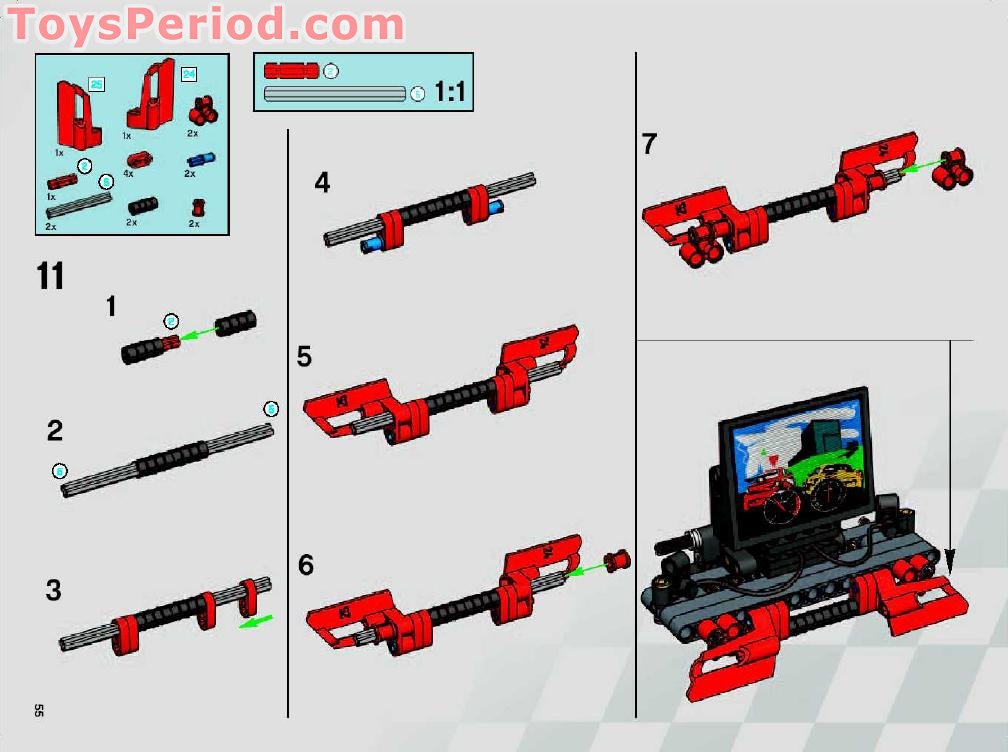 LEGO 8682 Nitro Intimidator Instructions and Parts List