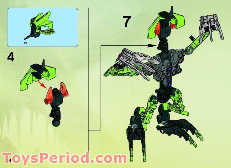 LEGO 8695 Gorast Instructions and Parts List