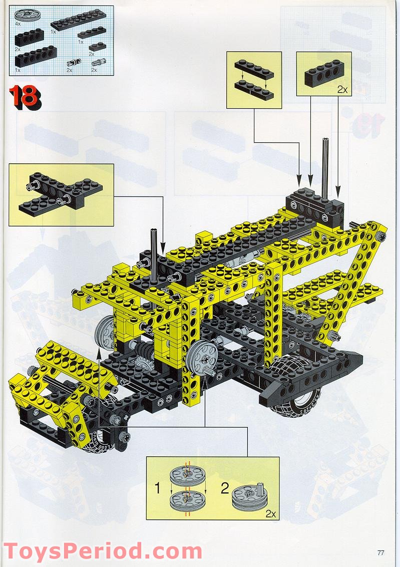 LEGO 8062 Universal Set with Storage Case Instructions and Parts List