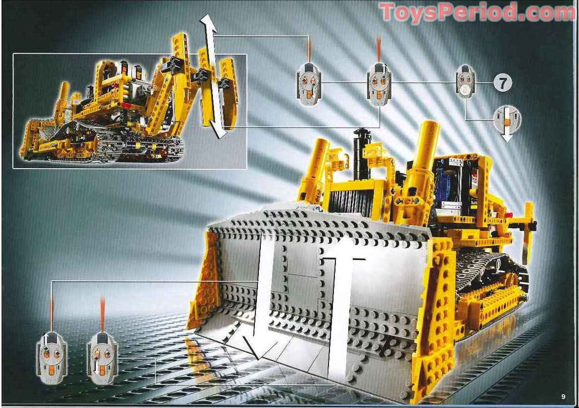 LEGO 8275 Motorized Bulldozer Instructions and Parts List