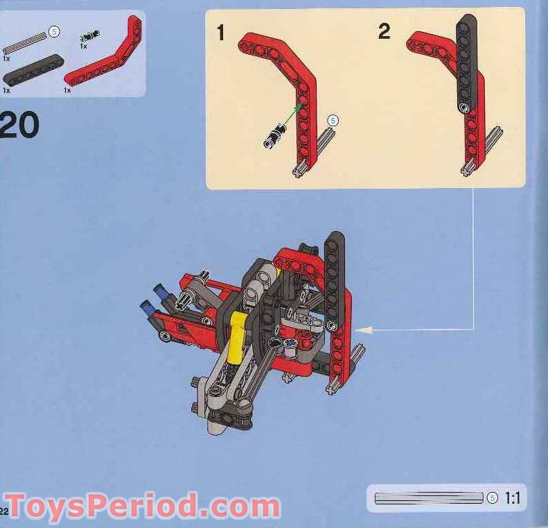 LEGO 8272 Snowmobile Instructions and Parts List