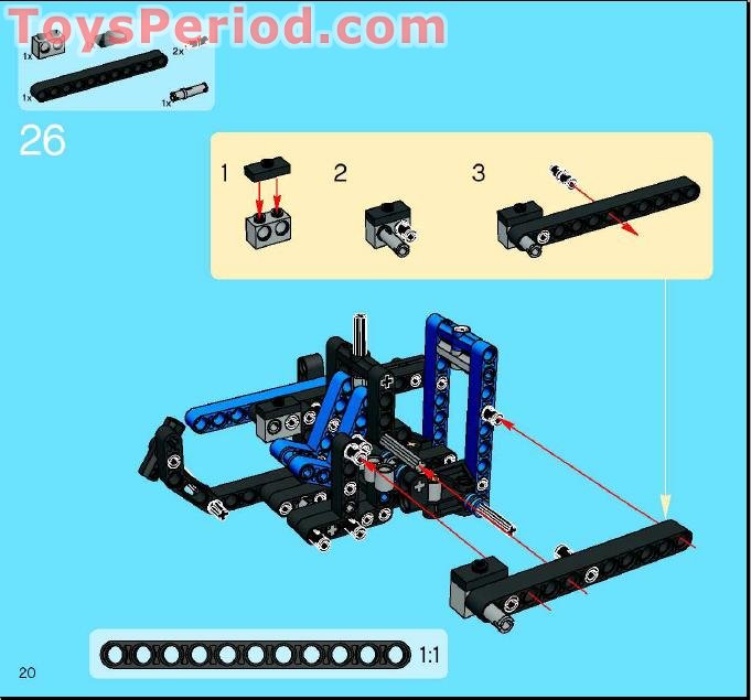LEGO 8415 Dump Truck Instructions and Parts List