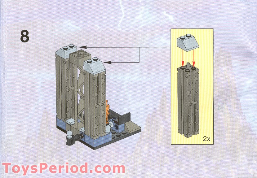 LEGO 1381 Vampire's Crypt Instructions and Parts List