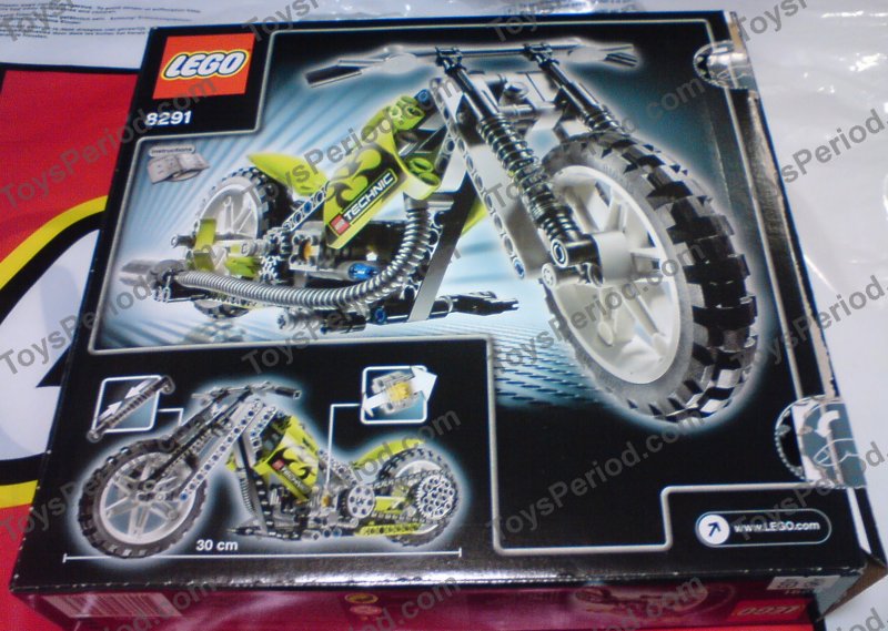 LEGO 8291 Dirt Bike Instructions and Parts List