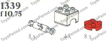 LEGO 1339 Technic Parts Set Parts List