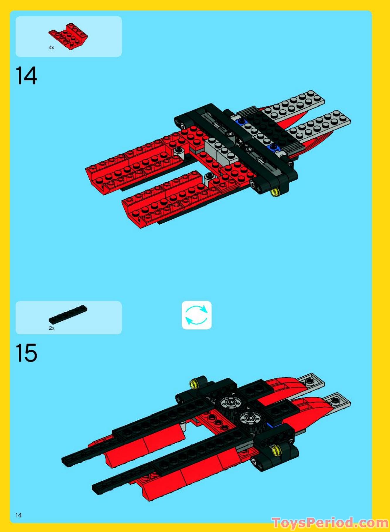 LEGO 5892 Sonic Boom Instructions and Parts List
