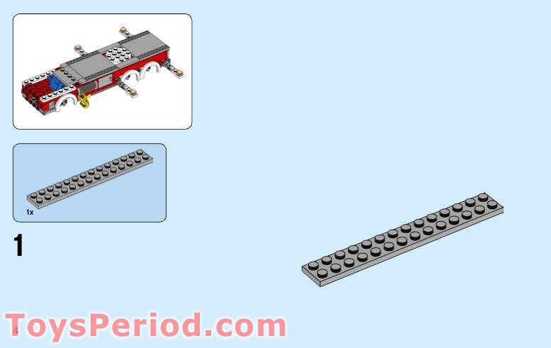 LEGO 60110 Fire Station Instructions and Parts List