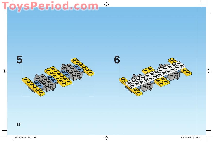 LEGO 4635 Fun with Vehicles Instructions and Parts List