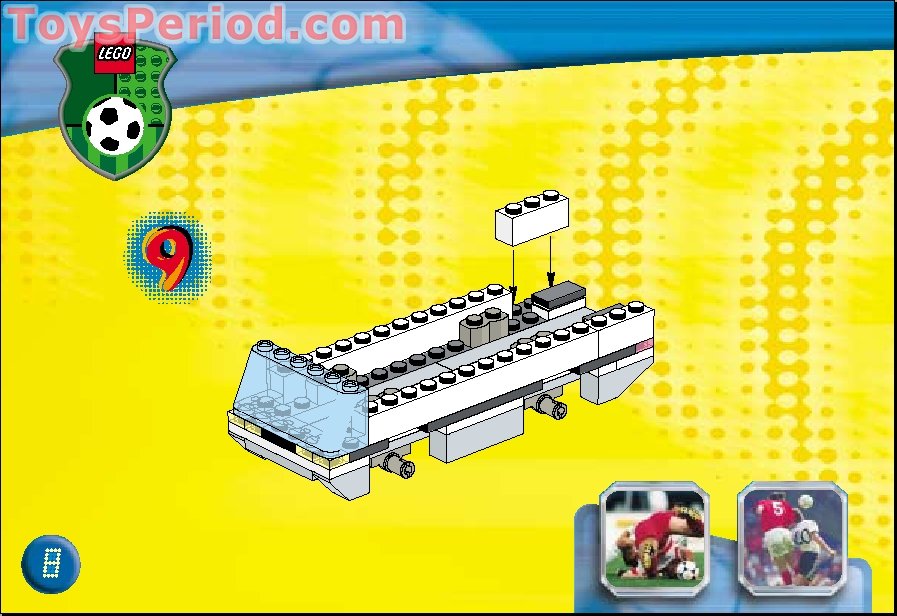 LEGO 3404 Black Bus Instructions and Parts List