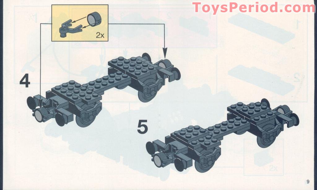 LEGO 4537 Octan Twin Tank Rail Transport Instructions and Parts List